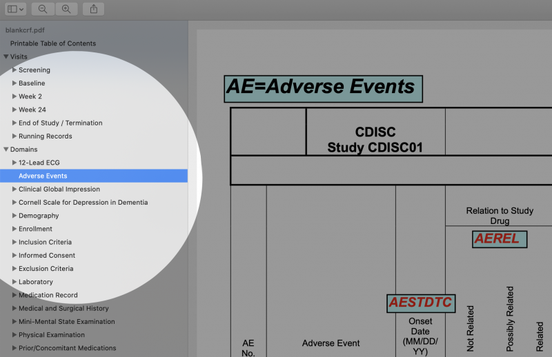 Formatting Annotated Case Report Forms (aCRFs): Part 2 | Pinnacle 21 Formatting Annotated Case Report Forms (aCRFs): Part 2 | Pinnacle 21